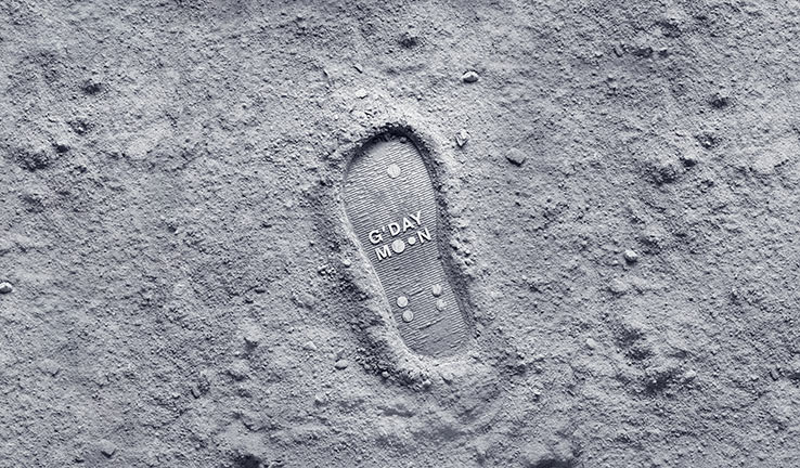 Moon Landing Footprint
